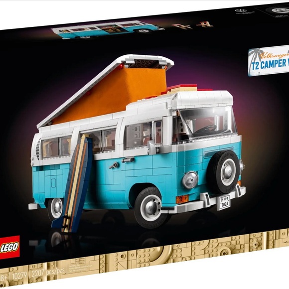 Lego | Toys | Lego Volkswagen T2 Camper Van Blue | Poshmark